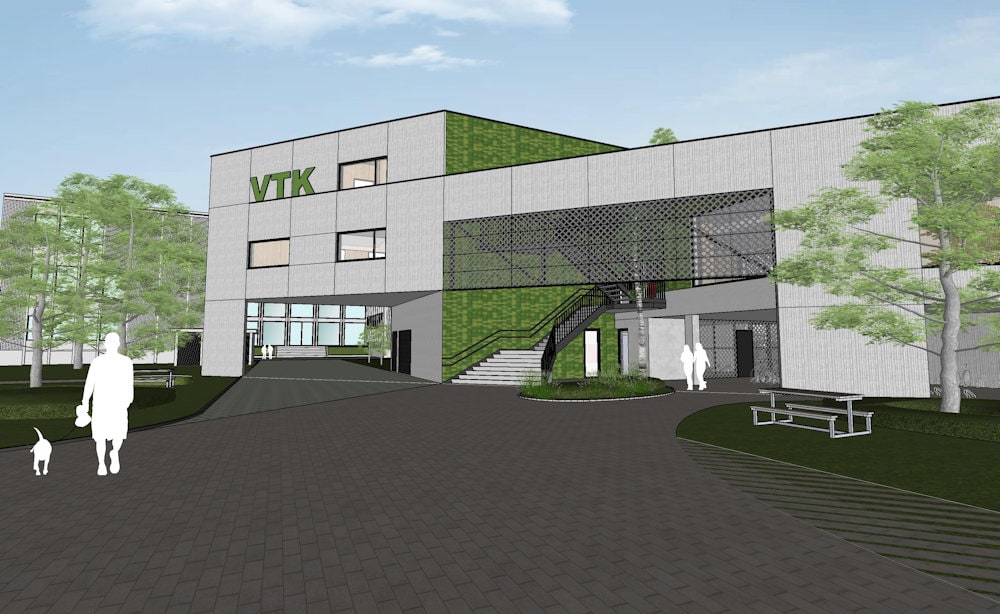 Bouw van het VTK-gebouw te Gent - WOW Architecten - architectuur ...